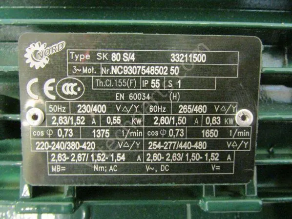 NORD SK 80S/4 / SK1282AFHVL-80S/4 NORD SK 80S/4 / SK1282AFHVL-80S/4